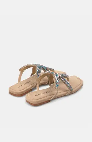 ALMA EN PENA Star Flat Sandal - Beige