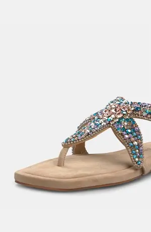 ALMA EN PENA Star Flat Sandal - Beige