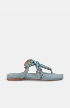 ALMA EN PENA Star Flat Sandal - Blue
