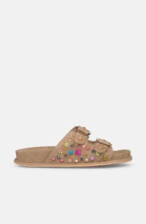 ALMA EN PENA Buckle Al With Multicolor Studs - Sand