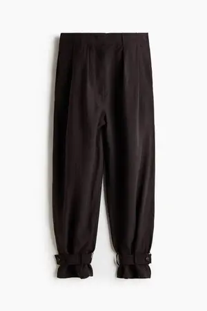 H&m Balloon Trousers With High Waist And Adjustable Hems