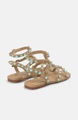 ALMA EN PENA Flat Studded Strappy Al