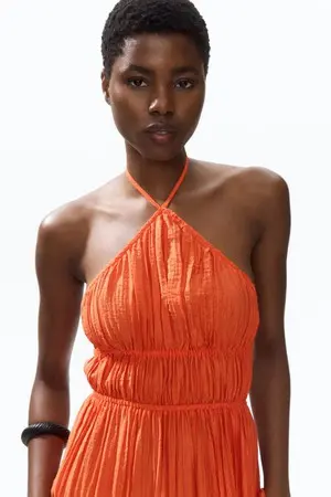 H&m Tiered Halterneck Dress