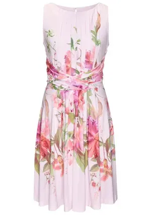 LASCANA Pleated Floral Dress