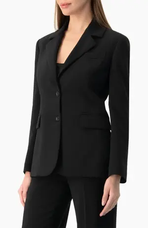 IVONNE Tailored Two-button Power Blazer