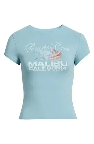 PACSUN Paradise Cove Graphic Stretch Cotton T-shirt