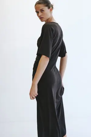 H&m Draped T-shirt Dress
