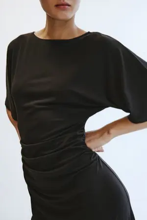 H&m Draped T-shirt Dress