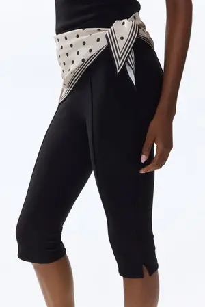 H&m Scarf-detail Capri Leggings