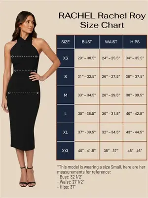 Rachel Rachel Roy Sequin Halter Neck Midi Dress - Black