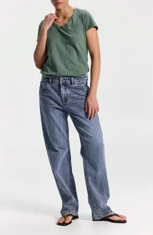 Ronen Chen Mid-rise Relaxed Straight-leg Jeans