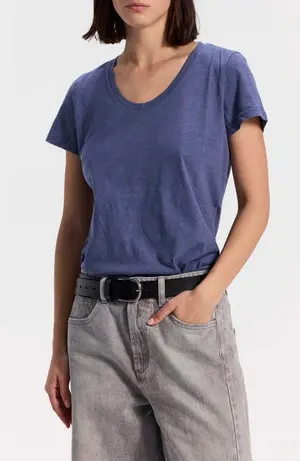 Ronen Chen Cotton T-shirt With Crew Neck - Blue