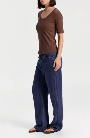 Ronen Chen High-rise Wide-leg Jeans