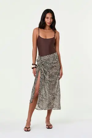 NICHOLAS Lia Sarong Skirt - Graphic Zebra
