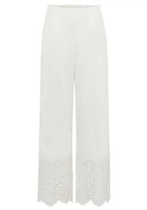 LASCANA Palm Eyelet Wide Leg Pants