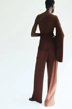 H&m Wide Crease-front Trousers