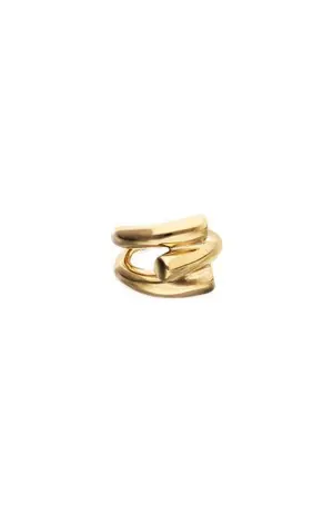 UNODE50 18k -plated Twisted Ring