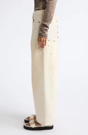 Acne Studios 1981 Cotton Wide Leg Jeans