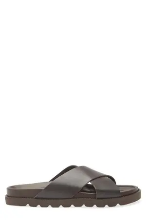 Gentle Souls Braga Cross Strap Slide Sandal