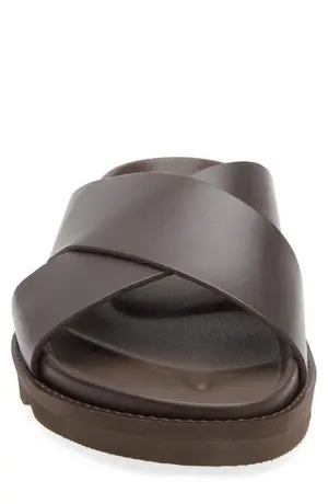 Gentle Souls Braga Cross Strap Slide Sandal