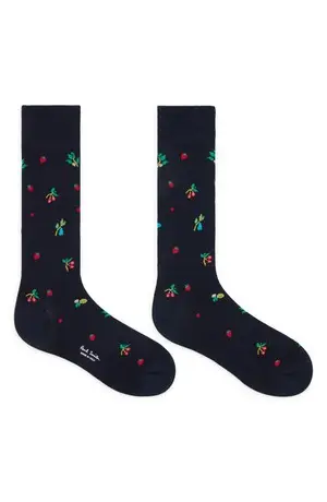 Paul Smith Tutti Frutti Patterned Dress Socks