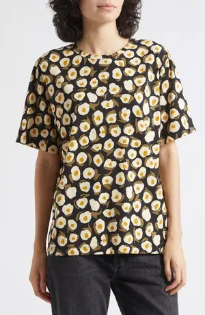 Marimekko Tunnit Pikku Vikuri Print Cotton T-shirt