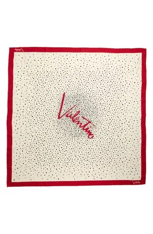Valentino Garavani Little Stars Print Silk Scarf