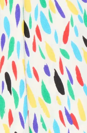 Valentino Garavani Little Stars Print Silk Skinny Scarf - White Multi