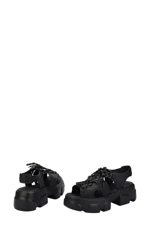 Melissa Camp Platform Sandal - Black