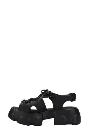 Melissa Camp Platform Sandal - Black