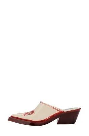 Melissa Texas Mule - Red/beige
