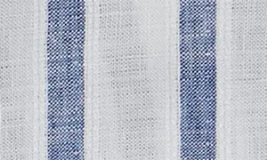 EMANUEL BERG Stripe Slub Linen Button-up Shirt