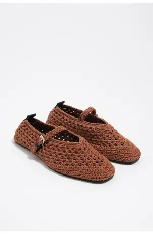 Bimba Y Lola Crochet Flats Ballerina