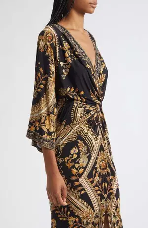 Camilla Twist Detail Jersey Midi Dress - Taurus Rising