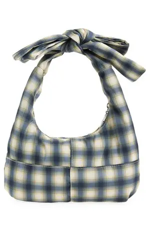 DAMSON MADDER Roo Check Tie Shoulder Bag