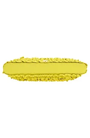 DAMSON MADDER Sophia Ruffle Shoulder Bag - Chartreuse
