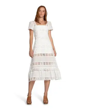 BELLE & BLOOM The Wild Rose Hour Lace Dress - White