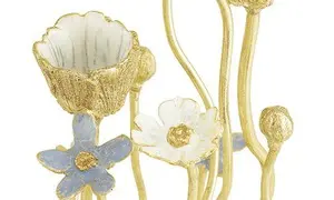 Michael Aram Wildflowers Set Of 2 Candleholders