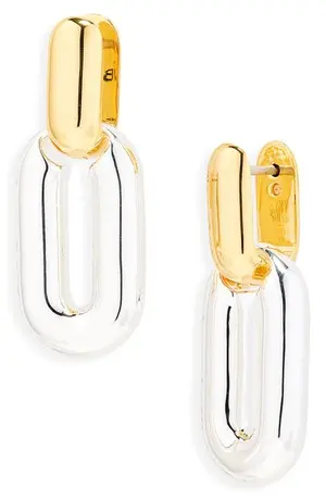 Jenny Bird Puffy Detachable Link Earrings - Two-tone