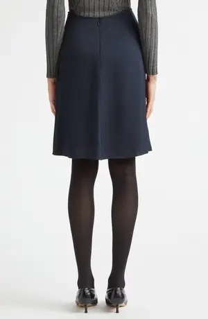 JIL SANDER Sablé Satin A-line Skirt