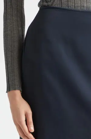 JIL SANDER Sablé Satin A-line Skirt