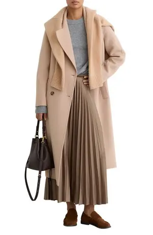 REISS Seren Pleated Maxi Skirt