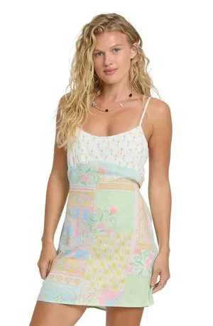 BILLABONG Little Crush Mini Dress With Patchwork Floral Prints