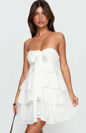 Princess Polly Kalari Strapless Layered Minidress