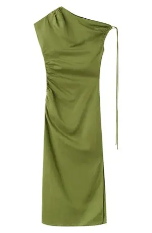 Mango One-shoulder Midi Dress