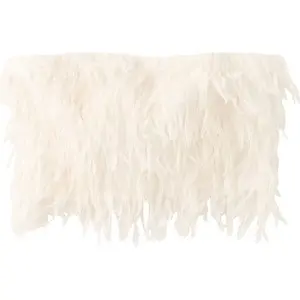Mango Textured Fringe Strapless Crop Top