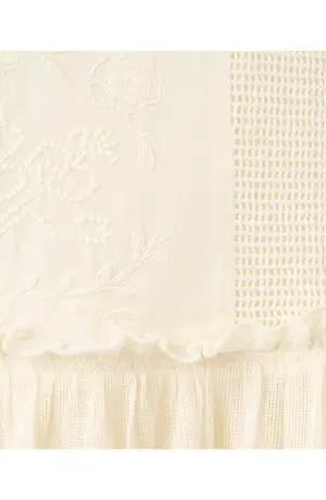 Mango Embroidered Detail Sleeveless Maxi Dress