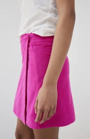 Mango Terry Miniskirt - Fuchsia