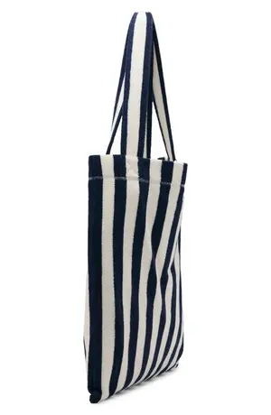 Mango Striped Cotton Terry Tote Bag