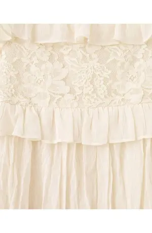 Mango Crinkle Lace Sleeveless Dress